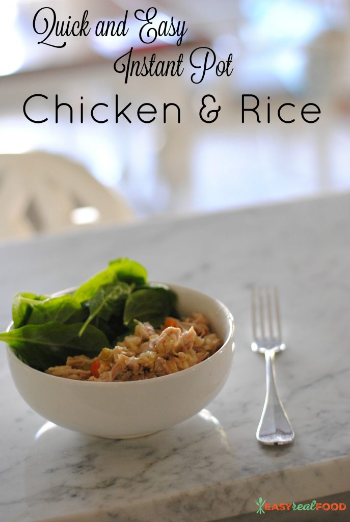 Easy Instant Pot Chicken and Rice | Easy Real Food
