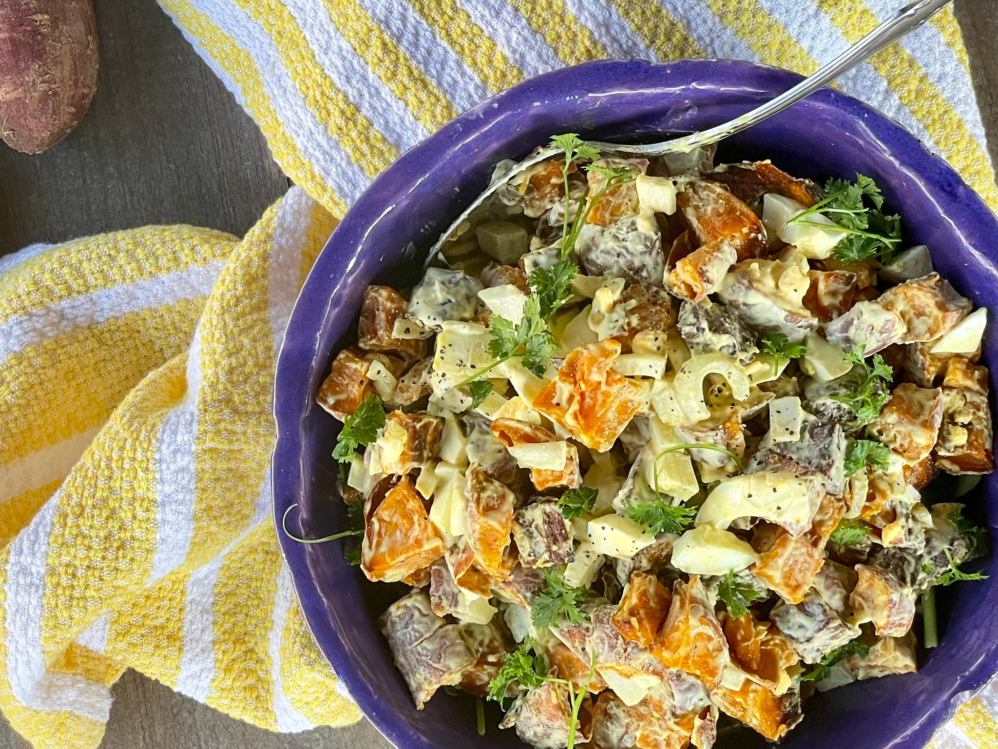Healthy Cold Sweet Potato Salad - Easy Real Food